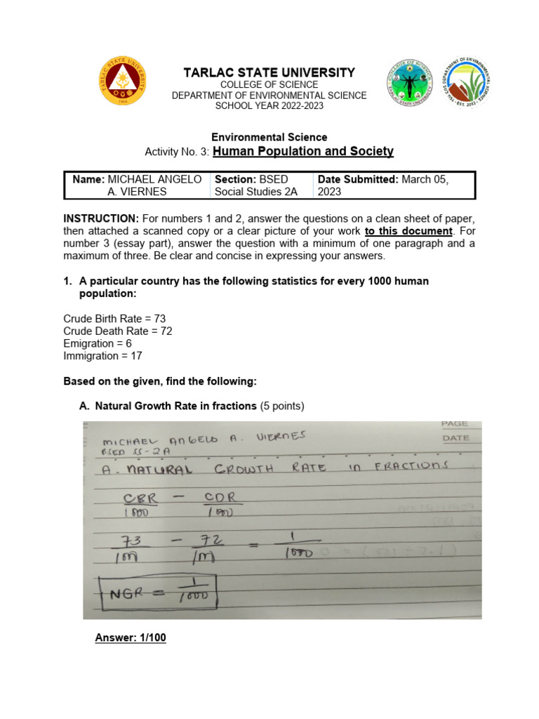 Human Population Impact on Sustainability | PDF | Sustainability ...