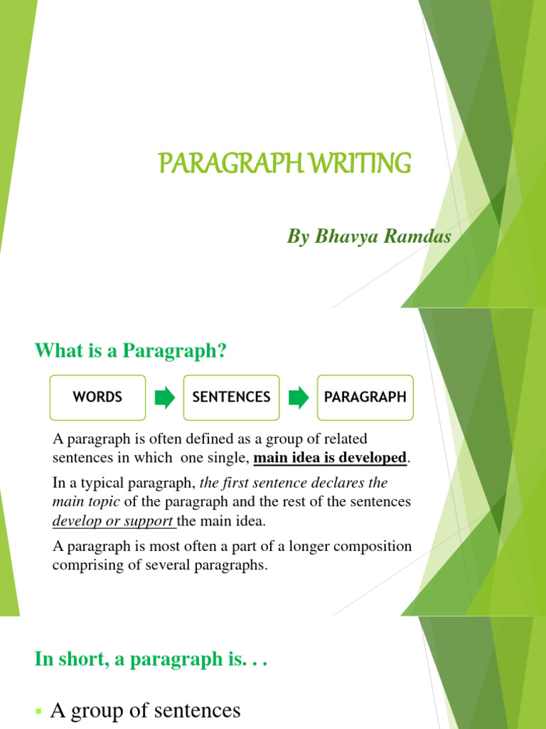 Paragraph Writing Guide | PDF | Word | Dictionary