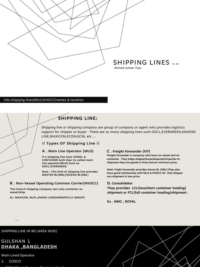 SHIPPING LINE BD | PDF | Freight Transport | Water Transport