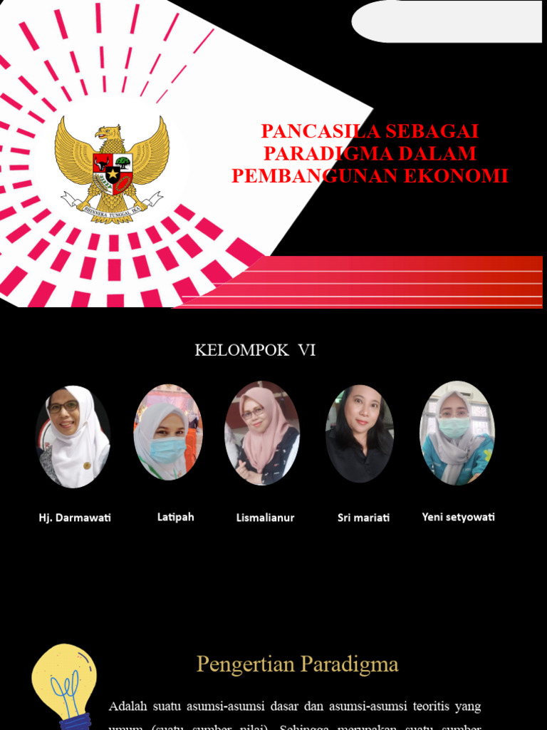 Kelompok 6 (Pancasila Sebagai Paradigma Dalam Pembangunan Ekonomi) | PDF | Pengelolaan Keuangan ...