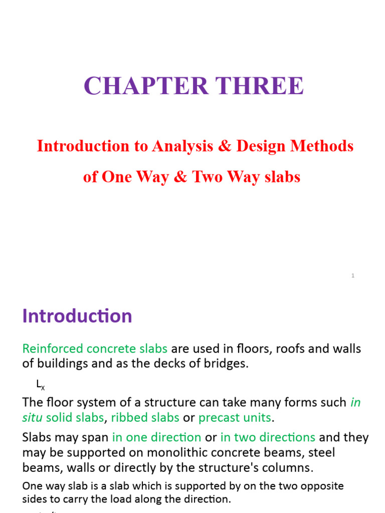 Analysis of One-Way and Two-Way Slabs | PDF | Beam (Structure ...