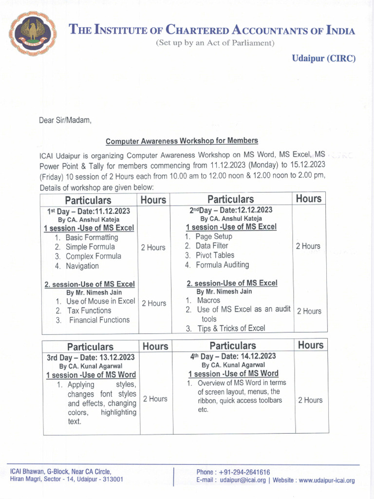 CAP Notice | PDF | Microsoft Excel | Microsoft Word