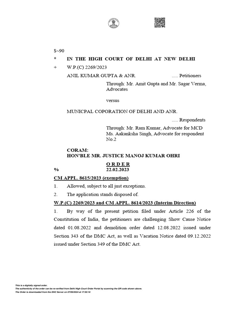 MCD Order | PDF | Justice | Crime & Violence