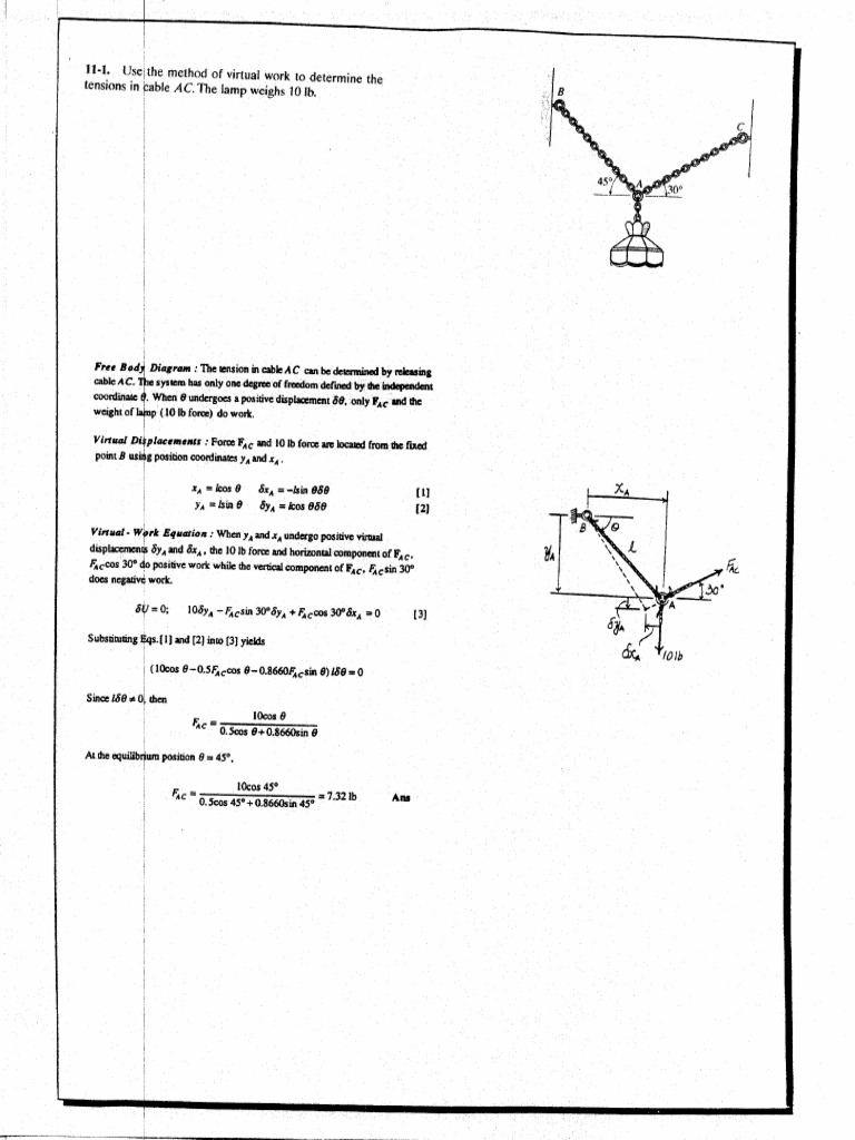 CHAPTER 11 (Virtual Work) | PDF