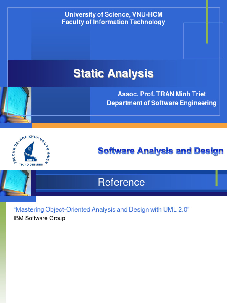 03 StaticAnalysis | PDF | Class (Computer Programming) | Method (Computer Programming)