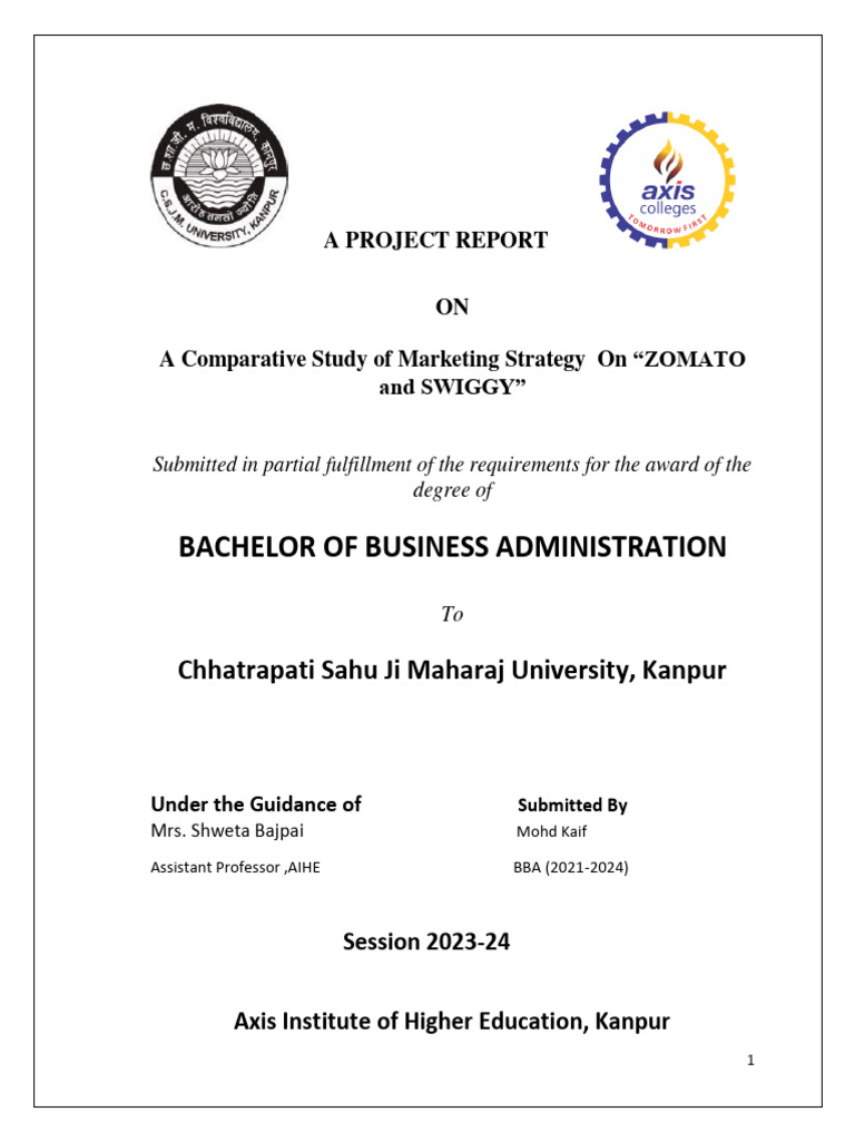 Zomato and Swiggy-1 | PDF | Search Engine Optimization | Business