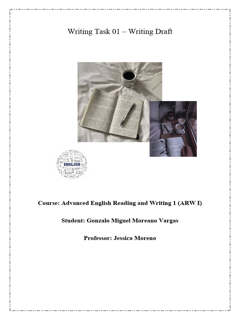 Writing Task 01 - Writting Draft - Gonzalo Moreano | PDF