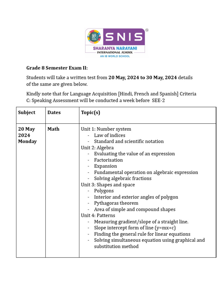 Grade 8 Syllabus Focus SEE 2 1 | PDF | Sexual Reproduction | Ploidy