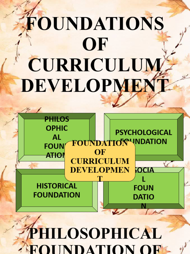Foundations of Curriculum Development | PDF | Curriculum | Learning