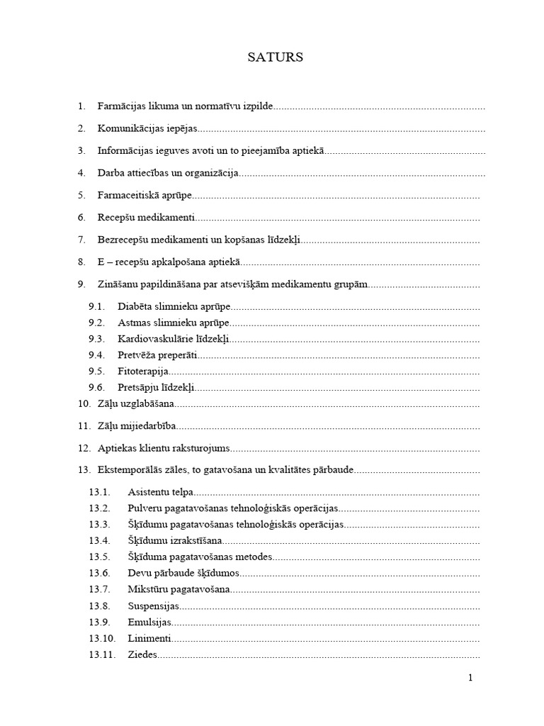 Farmakologijas Prakses Atskaite Labots | PDF