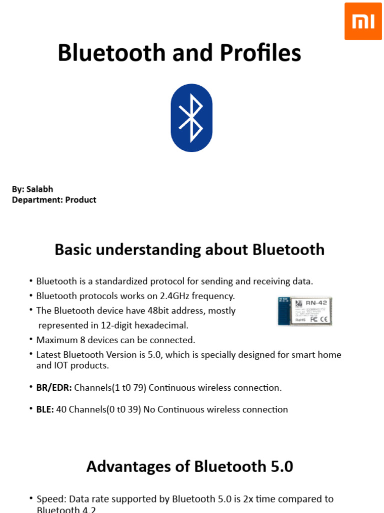 Bluetooth and Profiles | Download Free PDF | Bluetooth | Computing