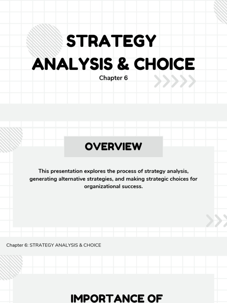 Chapter 6 Strategy Analysis Choice 20240511 154254 0000 | PDF | Business | Economies