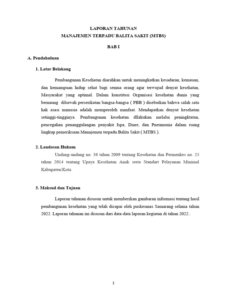 Lap Tahunan MTBS 2023 | PDF