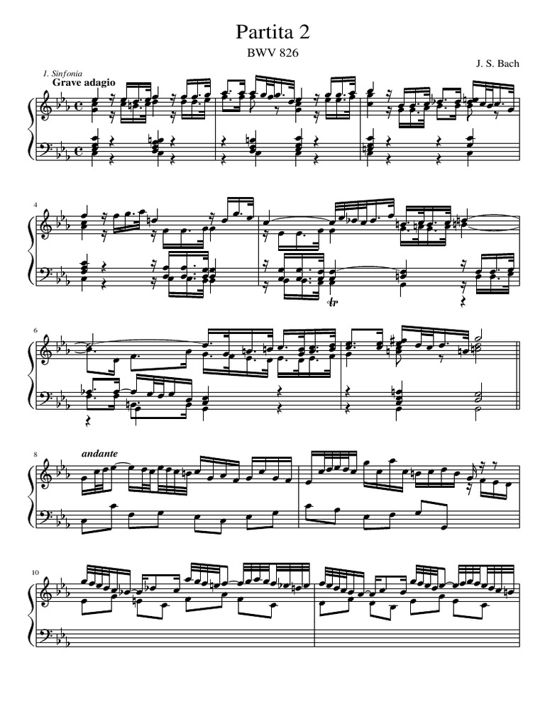Partita 2 | PDF | Bach Family | Musical Forms