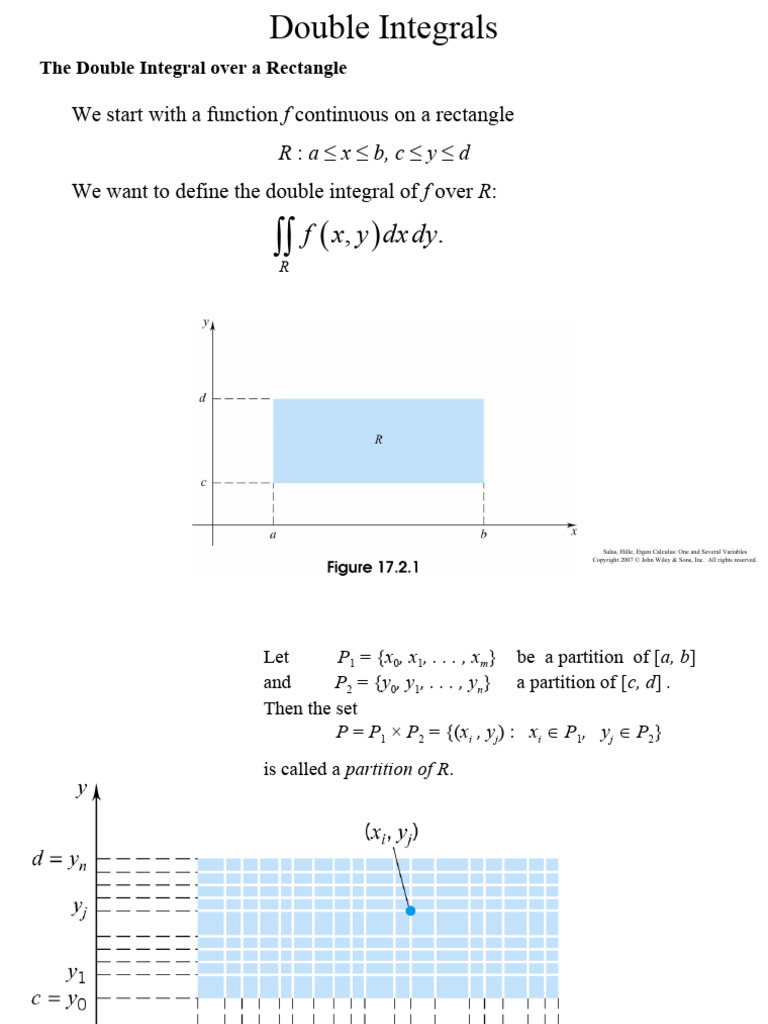 Fxydxdy: We Start With A Function F Continuous On A Rectangle | PDF ...