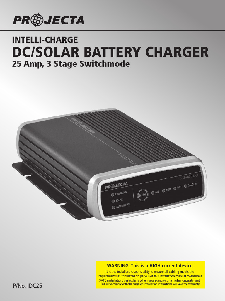 IDC25+Instruction+Manual+12 03 20 | PDF | Battery Charger | Electrical Components