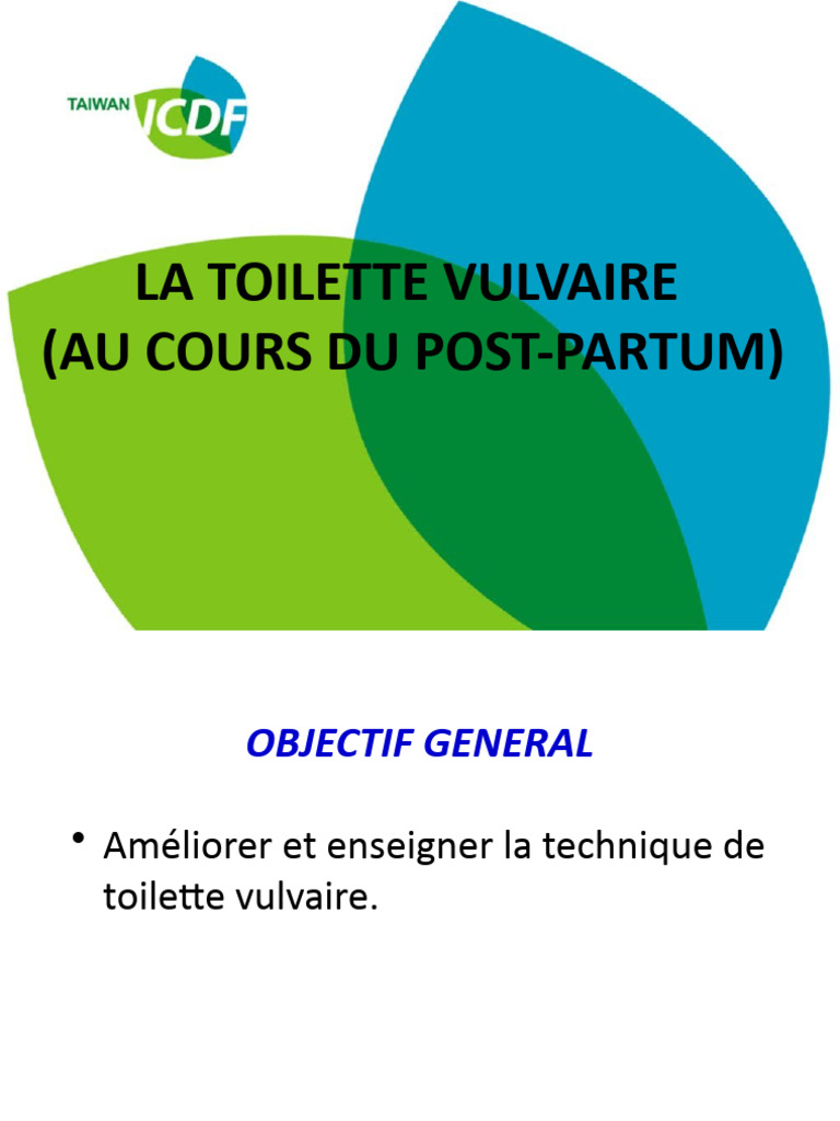 Toilette vulvaire post-partum : Guide pratique | PDF | Post-partum ...