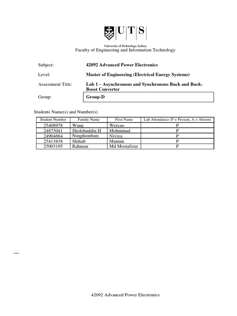 Master's Lab on Power Converters | PDF | Capacitor | Electrical Components