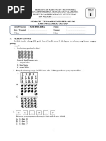 Soal STS Pend. Pancasila Kelas 1 | PDF