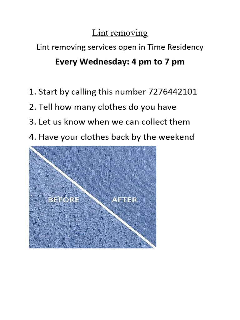 Lint Removing Ad | PDF