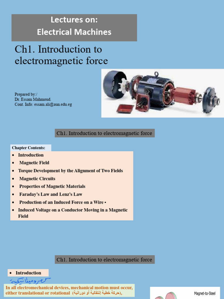 Introduction to Electromagnetic Force | PDF | Magnetic Field ...