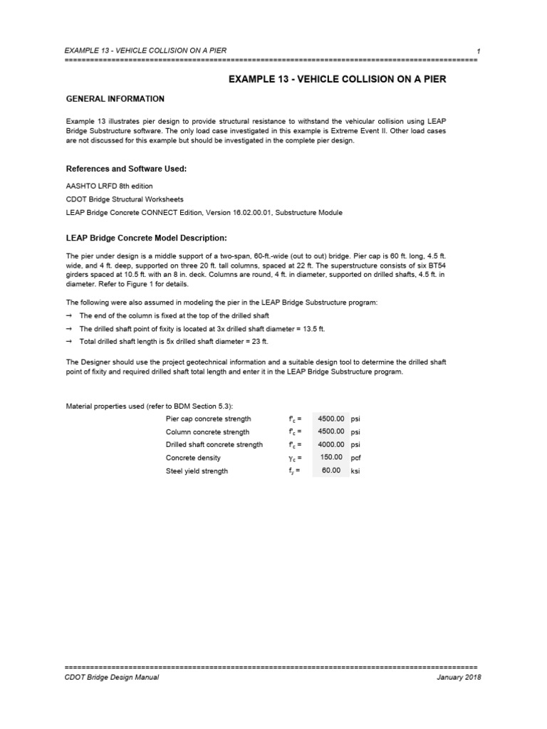Vehicle Collision On A Pier | PDF | Column | Building Engineering