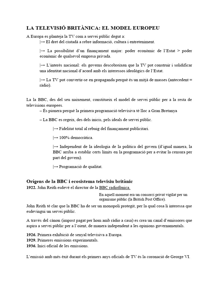 Apunts Història TV 3 Temes | PDF
