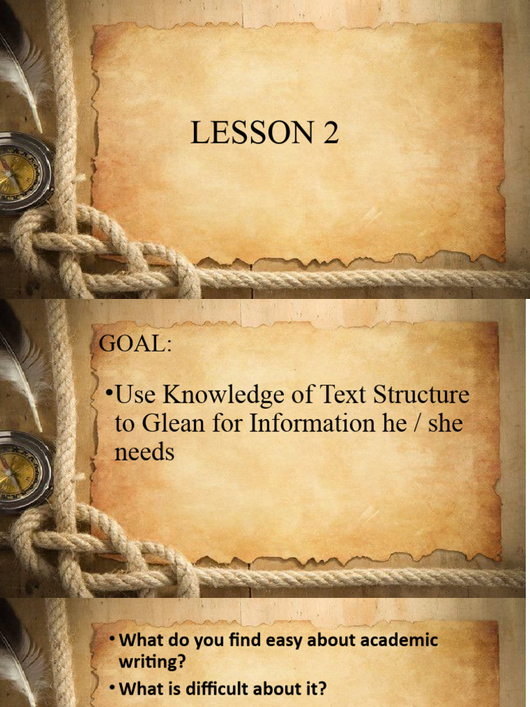 Eapp Lesson 2 | Download Free PDF | Essays | Concept