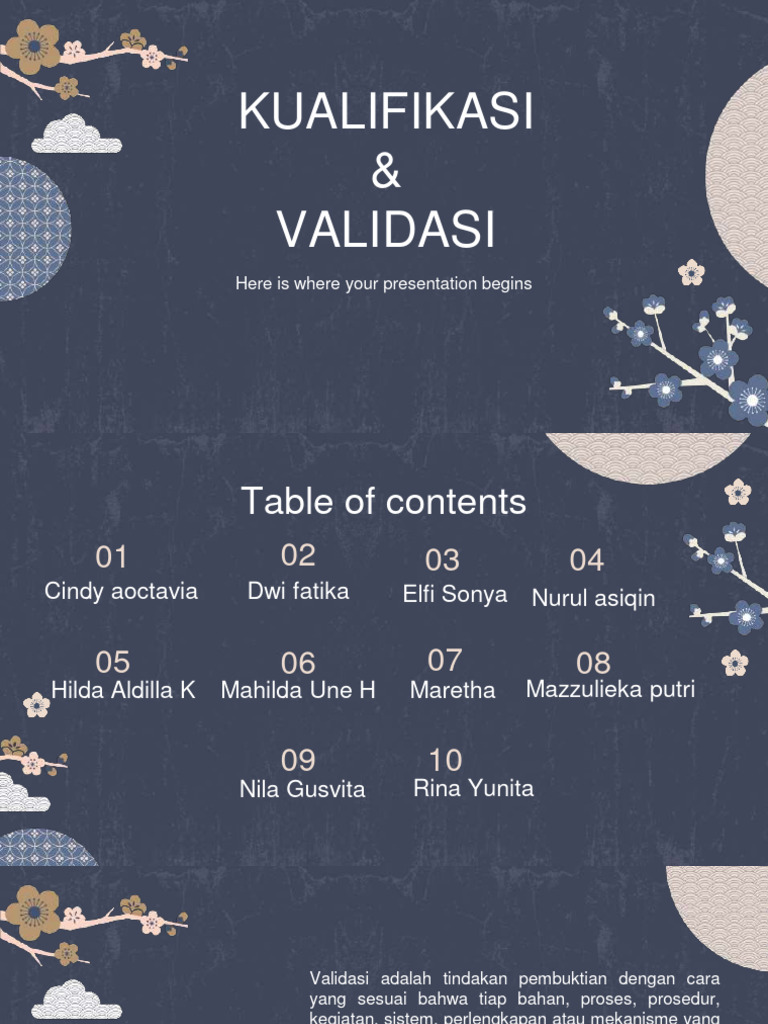 KEL 10 - VALIDASI DAN KLASIFIKASI | PDF