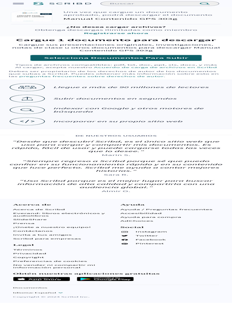 Suba Un Documento Scribd GKV | PDF | Scribd | Sitios web