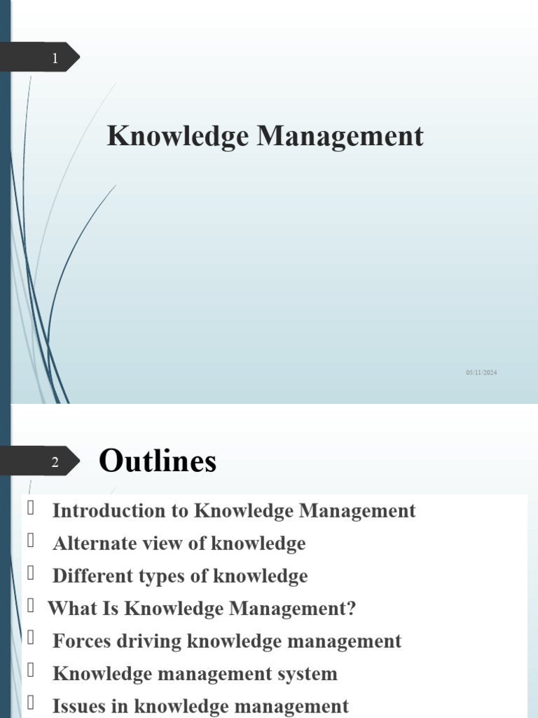 Chapter 1 | PDF | Tacit Knowledge | Knowledge Management