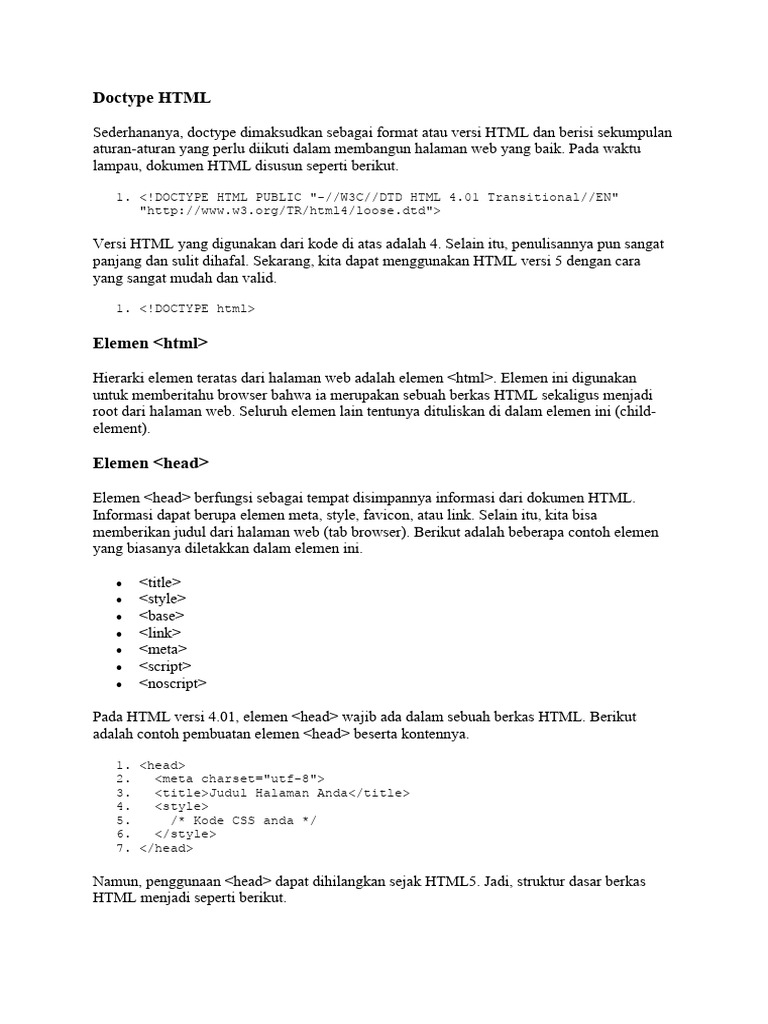 Doctype HTML 19 | PDF