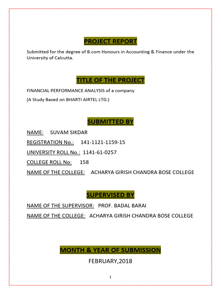 Project Report 2 | Download Free PDF | Equity (Finance) | Leverage (Finance)