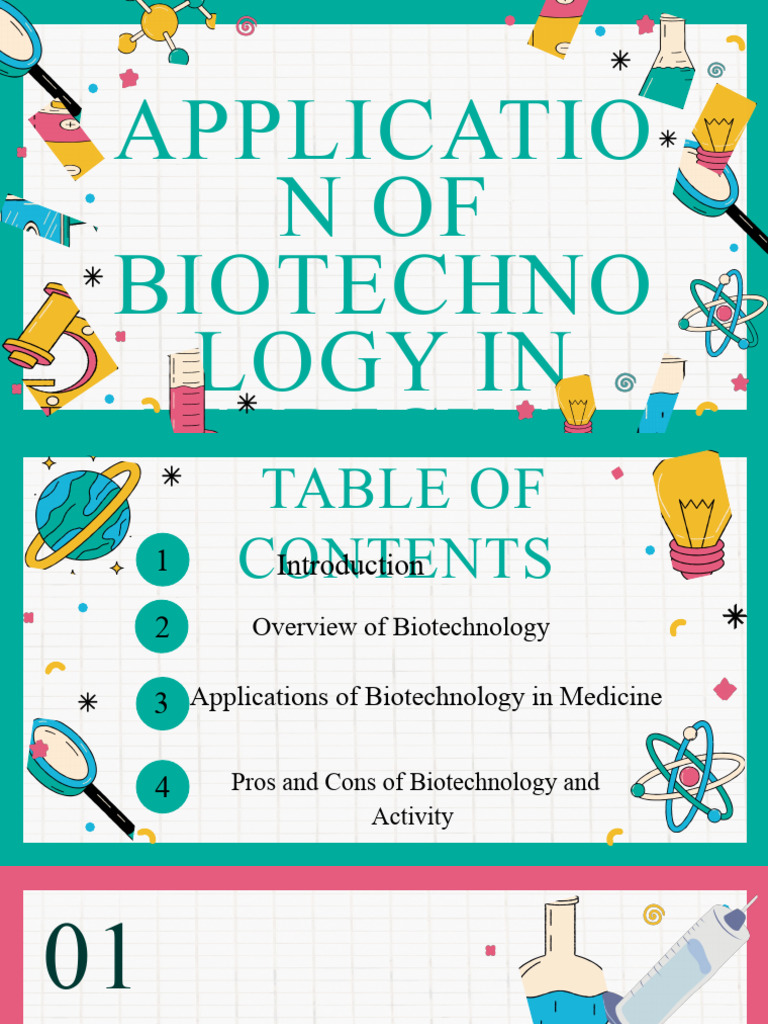 Application of Biotechnology in Medicine (Powerpoint) | PDF ...