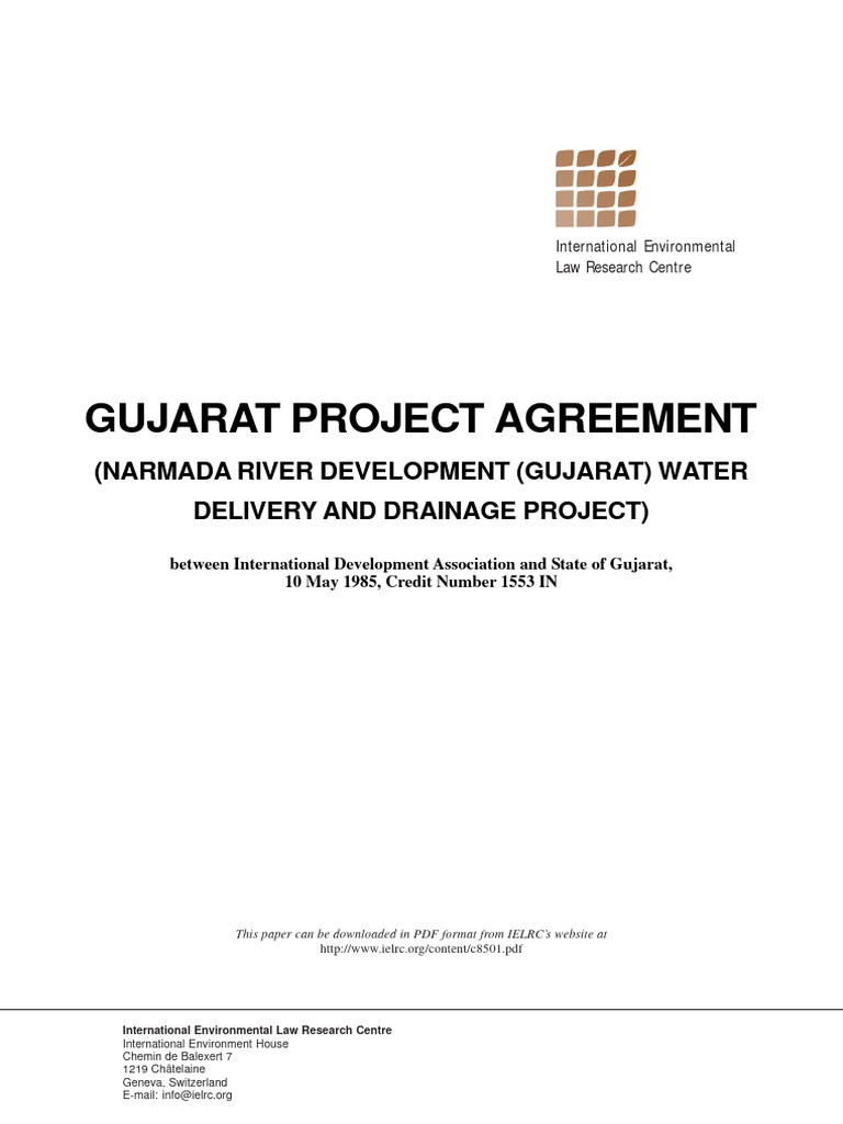 Gujarat Project Agreement With IBRD For SSP | PDF | Audit