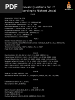 Ie Irodov Selected Questions - For Jee To Do | PDF