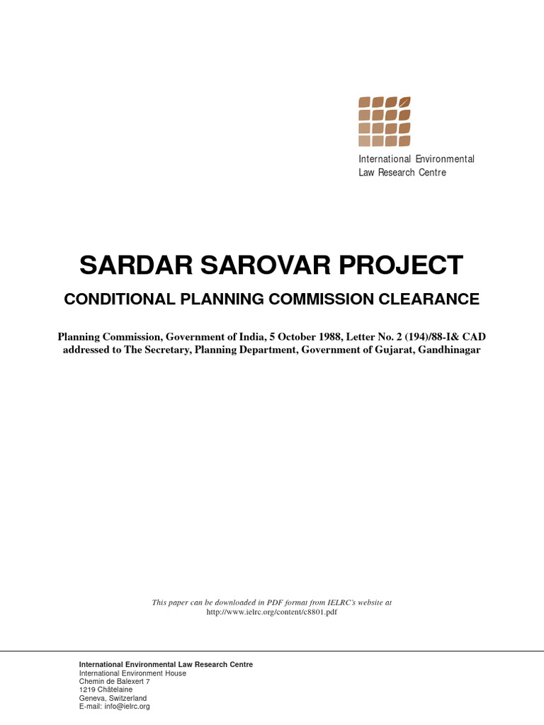 SSP - Conditional Planning Commission Clearance | PDF | Economies