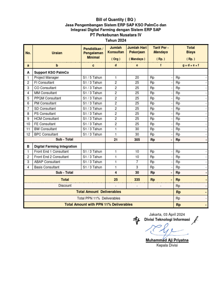 Konsultan ERP & Integrasi Digital | PDF