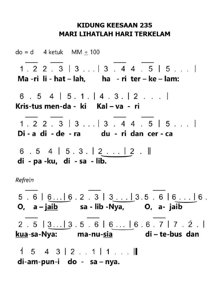 Kidung Keesaan 235 | PDF