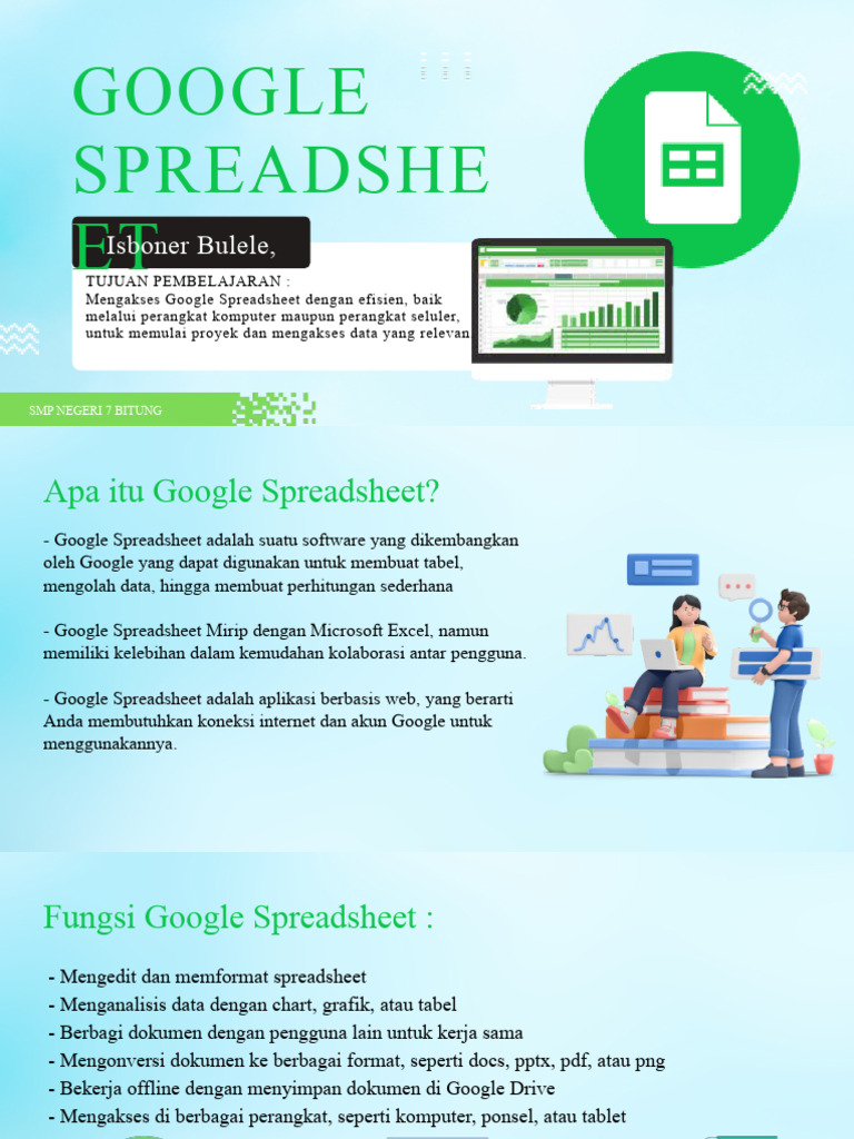 Materi Google Spreadsheet | PDF | Komputer