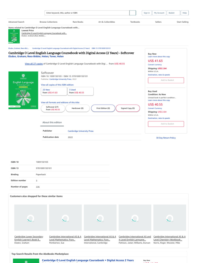 Cambridge O Level English Coursebook 3rd Edition | PDF | Textbook | Books