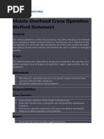 Overhead Crane Safety Guideline & Procedure | PDF | Crane (Machine ...