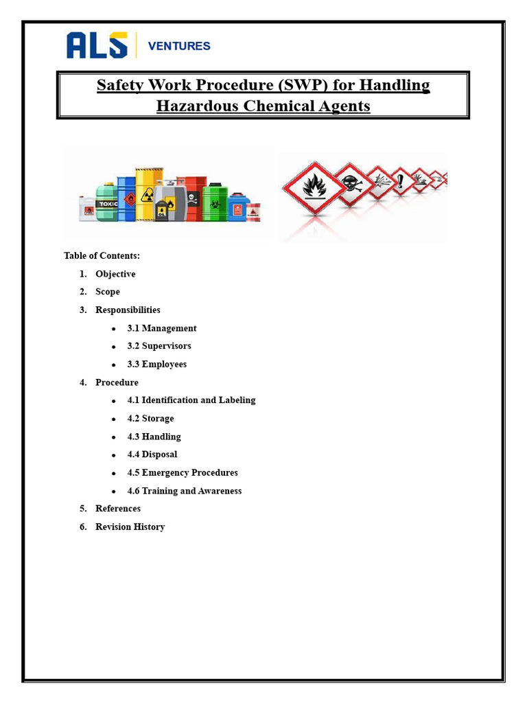SWP Hca | PDF | Waste | Dangerous Goods