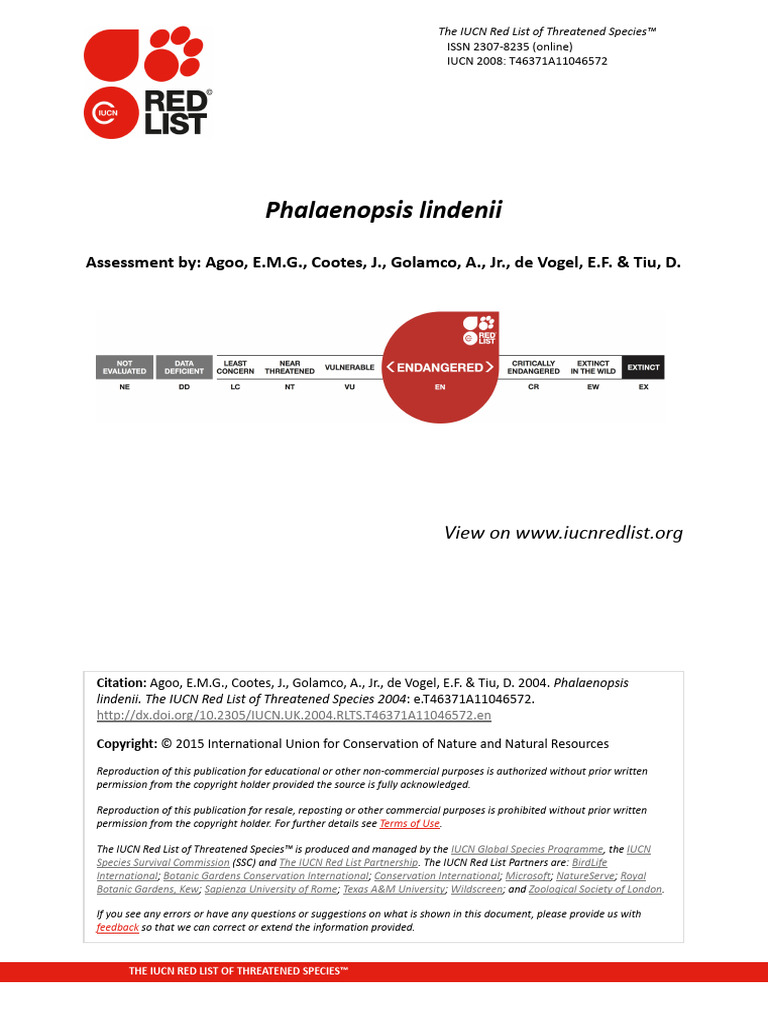 10.2305 IUCN - UK.2004.RLTS.T46371A11046572.en | PDF | Conservation ...