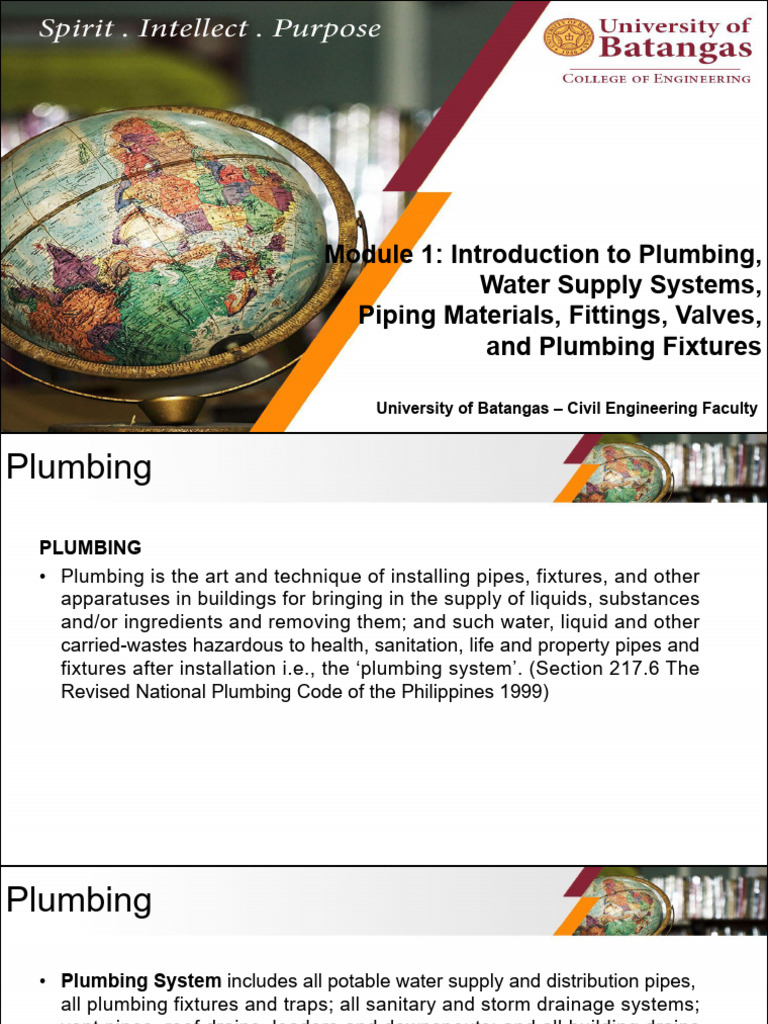 Plumbing Systems: Basics and Components | PDF | Fire Sprinkler System | Plumbing