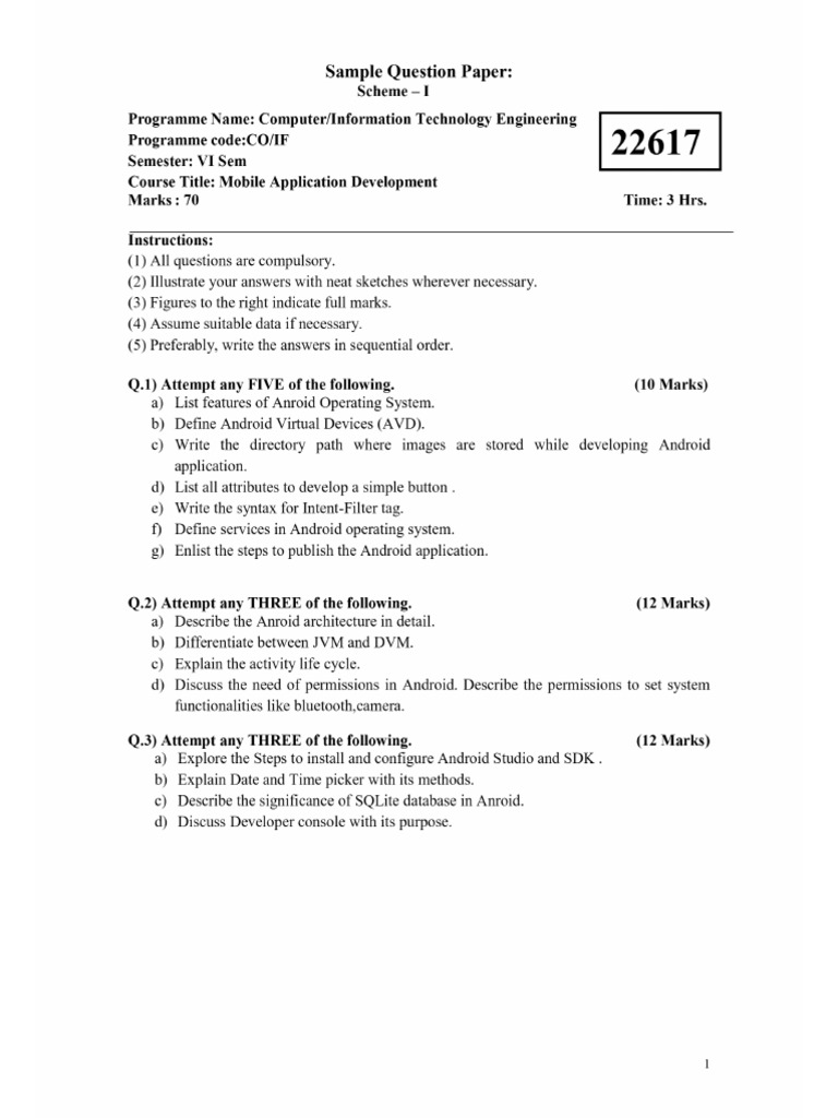 6 - 22617-Sample-Question-Paper | PDF