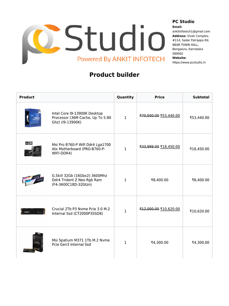 Product Builder | Download Free PDF | Office Equipment | Computing