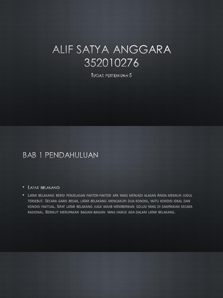 Alif Satya Anggara Tugas Pertemuan 5 | PDF