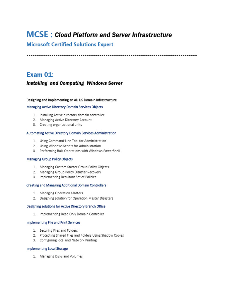 MCSE Server 2022 | PDF | Active Directory | Group Policy