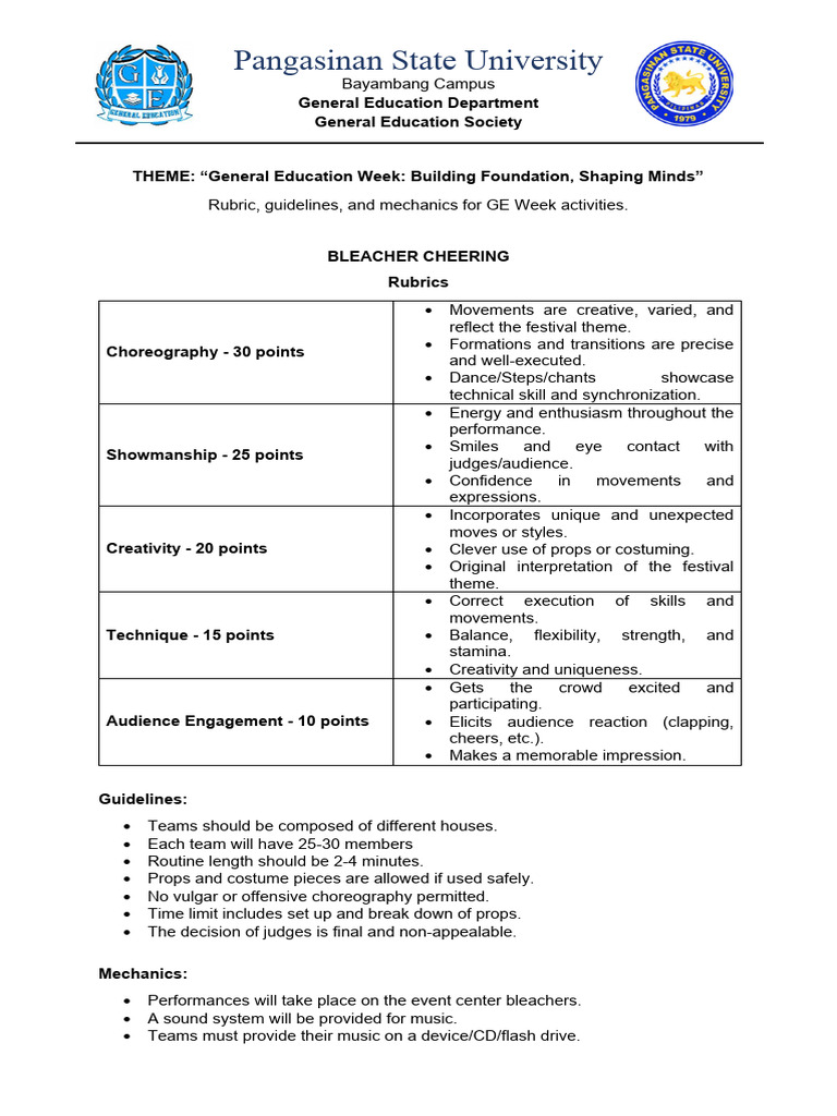 GE-WEEK-ACTIVITIES-MECHANICS | PDF | Textiles | Drawing